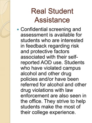 Alcohol and other drugs prevention | PPTX