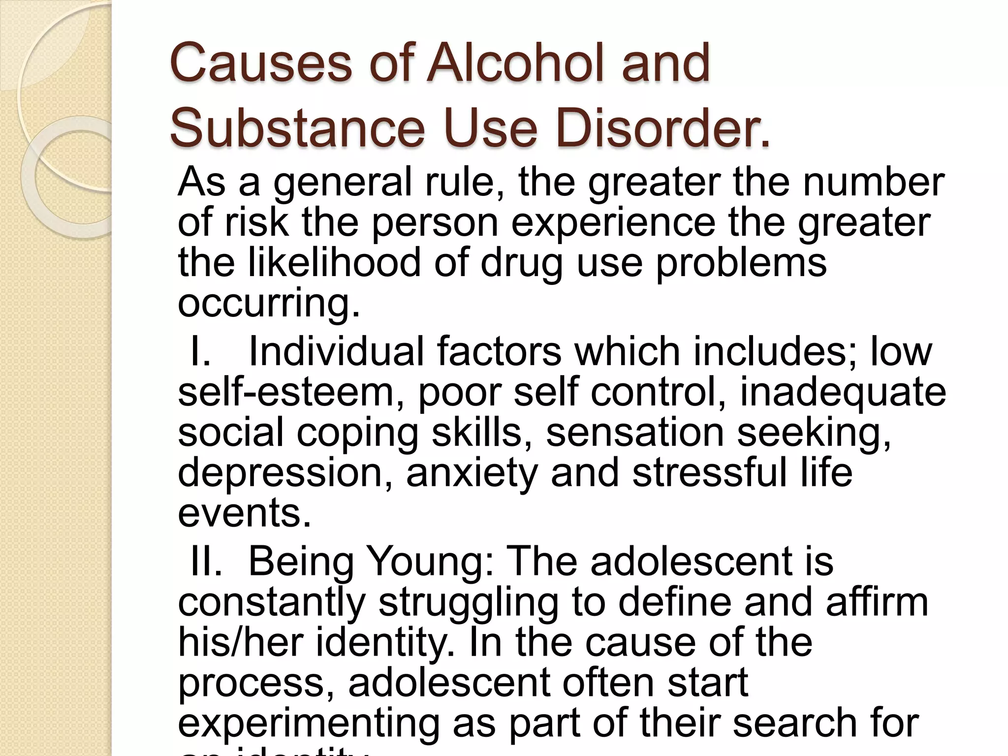 Alcohol and substance abuse | PPTX