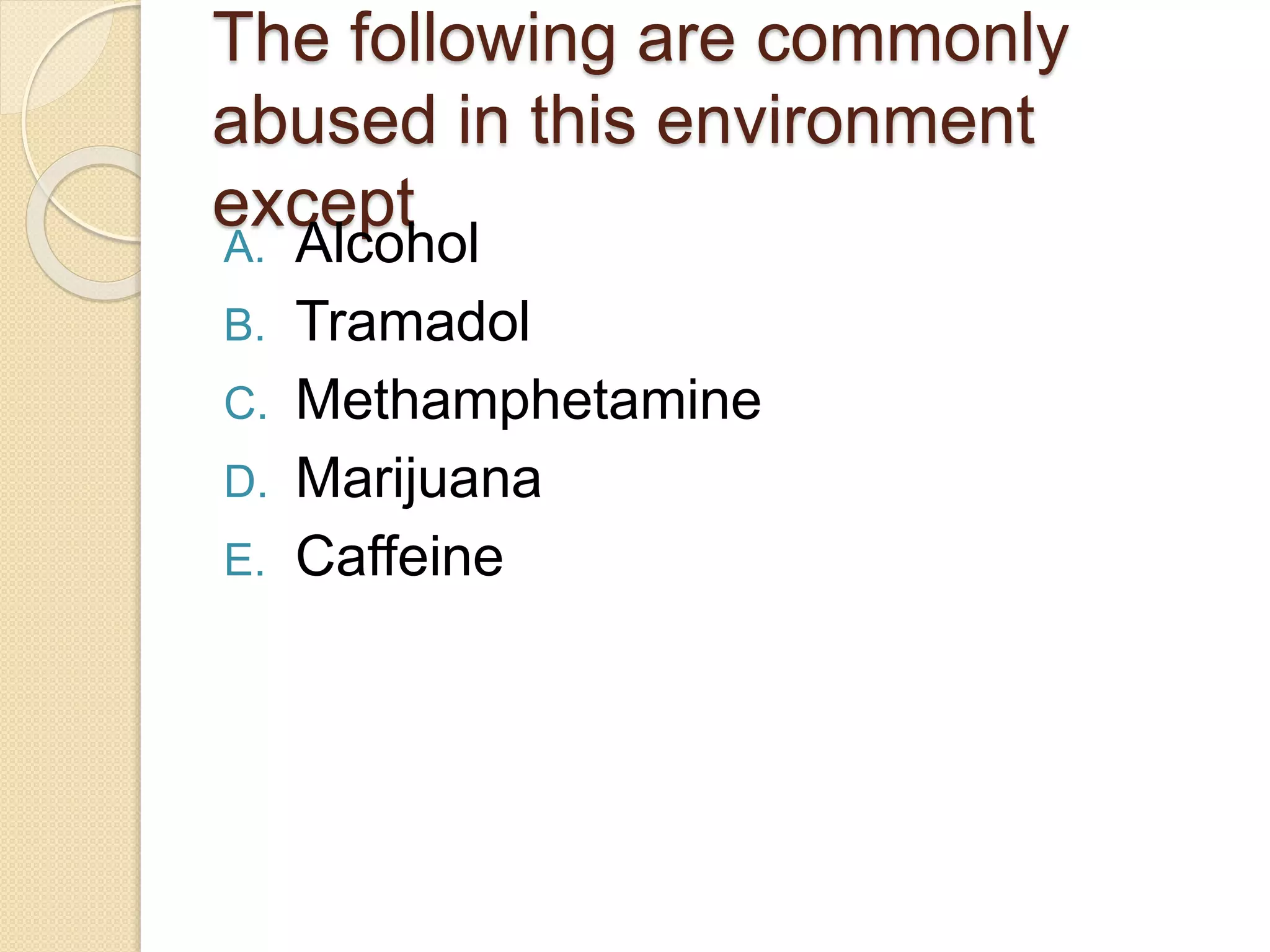 Alcohol and substance abuse | PPTX