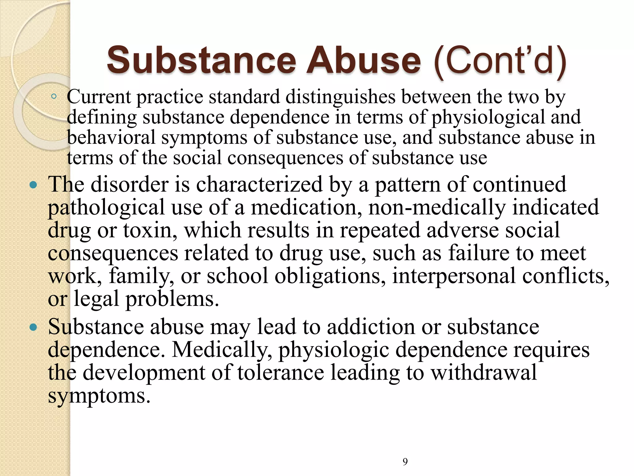 Alcohol and substance abuse | PPTX