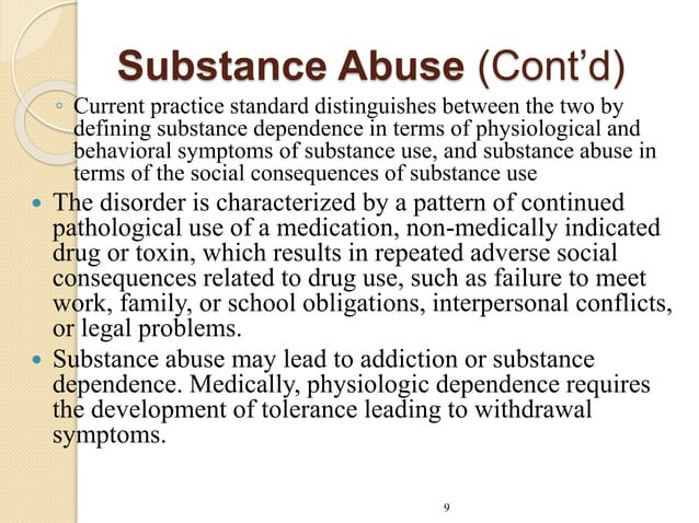 Alcohol and substance abuse | PPTX | Illegal Drugs, Tobacco ...