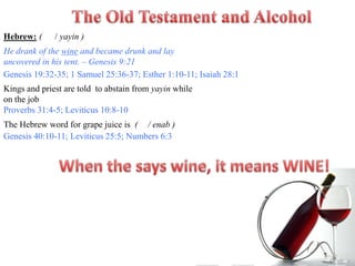 Alcohol and the bible | PPTX