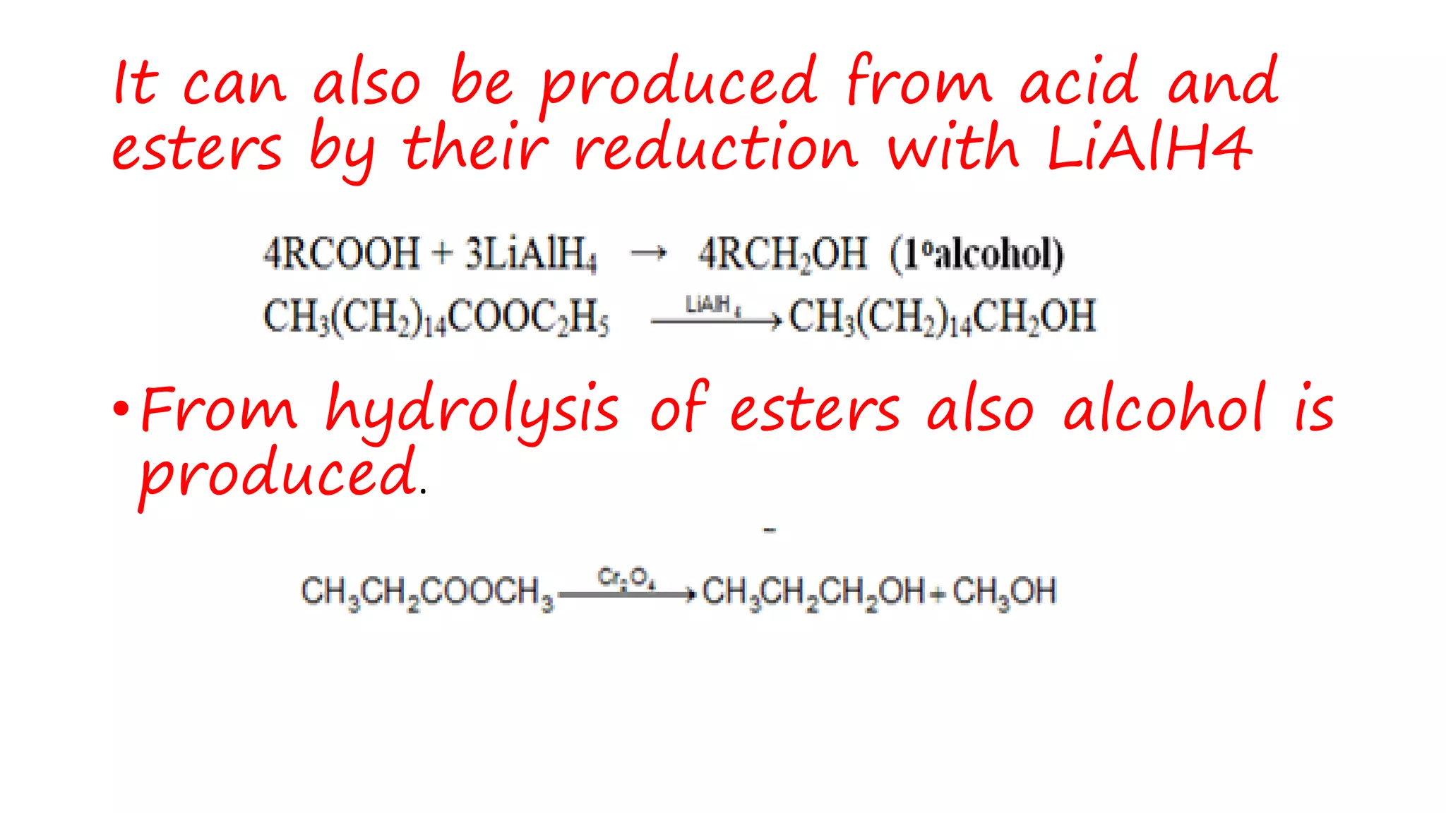 Alcohols B.Sc.II Paper II | PPT
