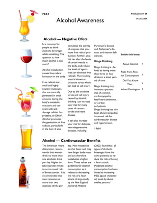 Alcohol awareness | PDF
