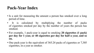 Alcohol & Cigarette quantification & IV Fluid Drop rate Formula. | PPTX