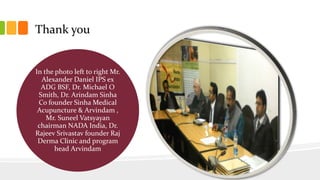 Alcohol dependence and nada protocol a reflection | PPTX | Physical ...