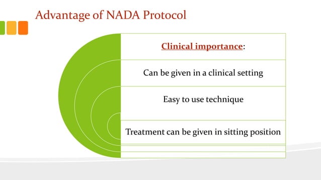 Alcohol dependence and nada protocol a reflection | PPTX | Physical ...