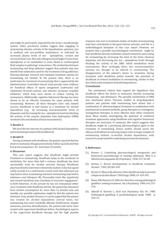 Alcohol dependence, womanizing & treament,a study pdf. | PDF