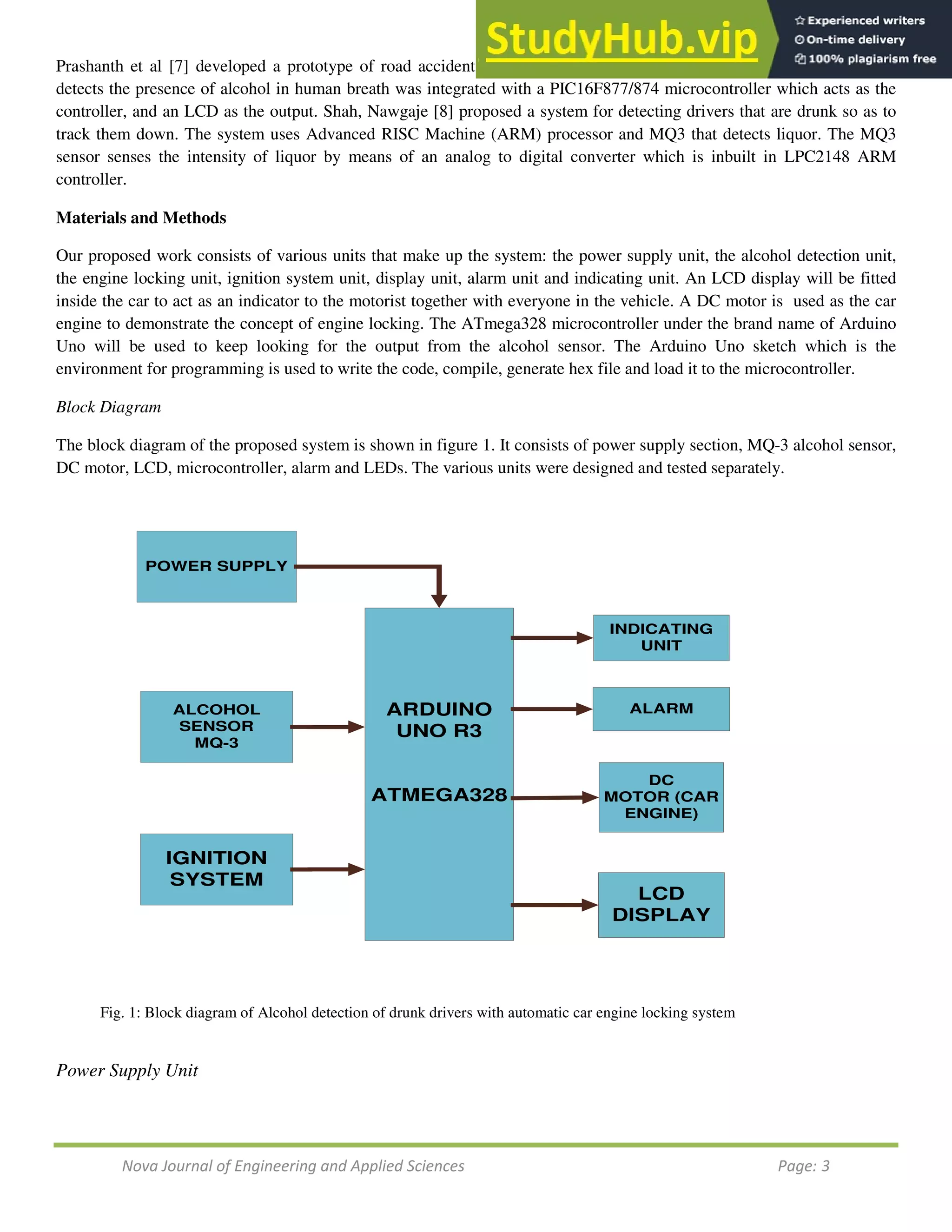 Alcohol Detection Of Drunk Drivers With Automatic Car Engine Locking