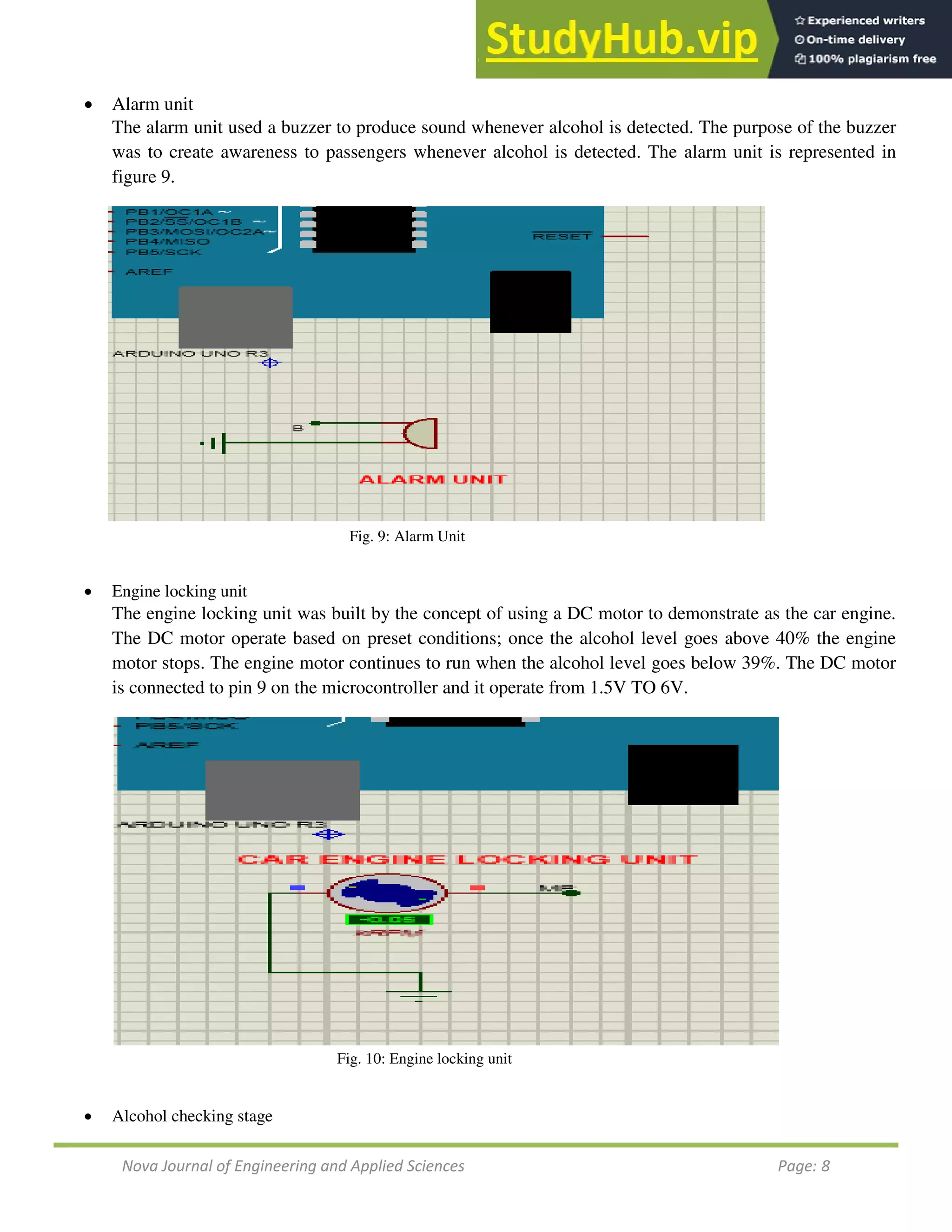 Alcohol Detection Of Drunk Drivers With Automatic Car Engine Locking