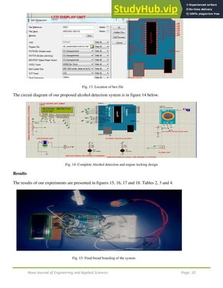 Alcohol Detection Of Drunk Drivers With Automatic Car Engine Locking ...