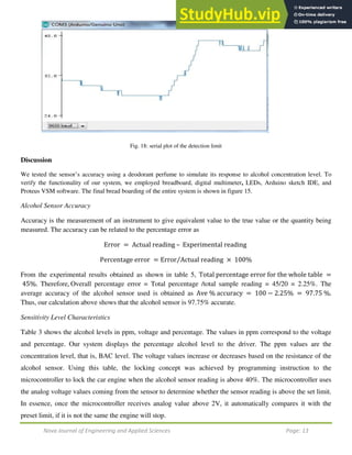 Alcohol Detection Of Drunk Drivers With Automatic Car Engine Locking ...