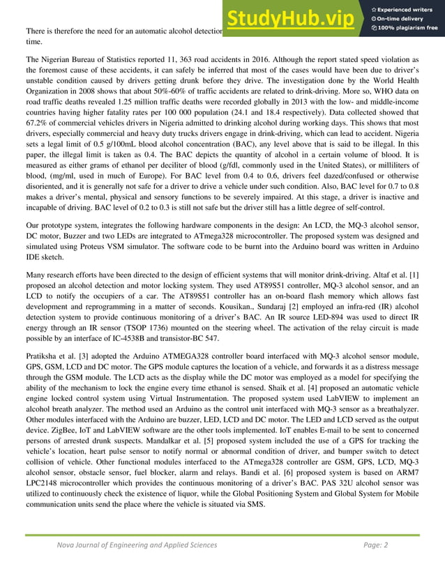 Alcohol Detection Of Drunk Drivers With Automatic Car Engine Locking