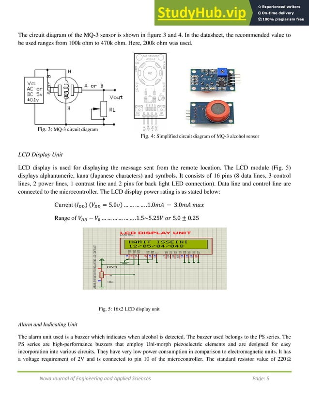 Alcohol Detection Of Drunk Drivers With Automatic Car Engine Locking System | PDF | Substance ...
