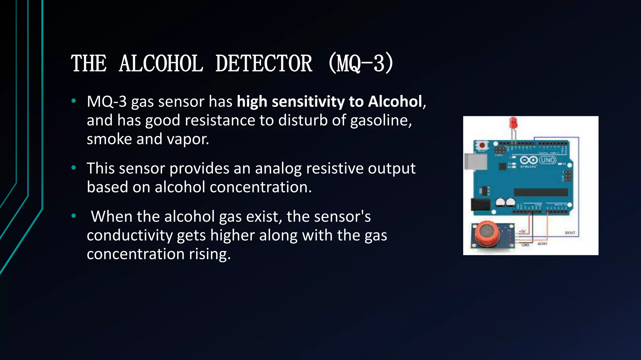 Alcohol detection system with gsm and gps (fiem , ece) | PPTX