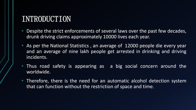 Alcohol detection system with gsm and gps (fiem , ece) | PPTX