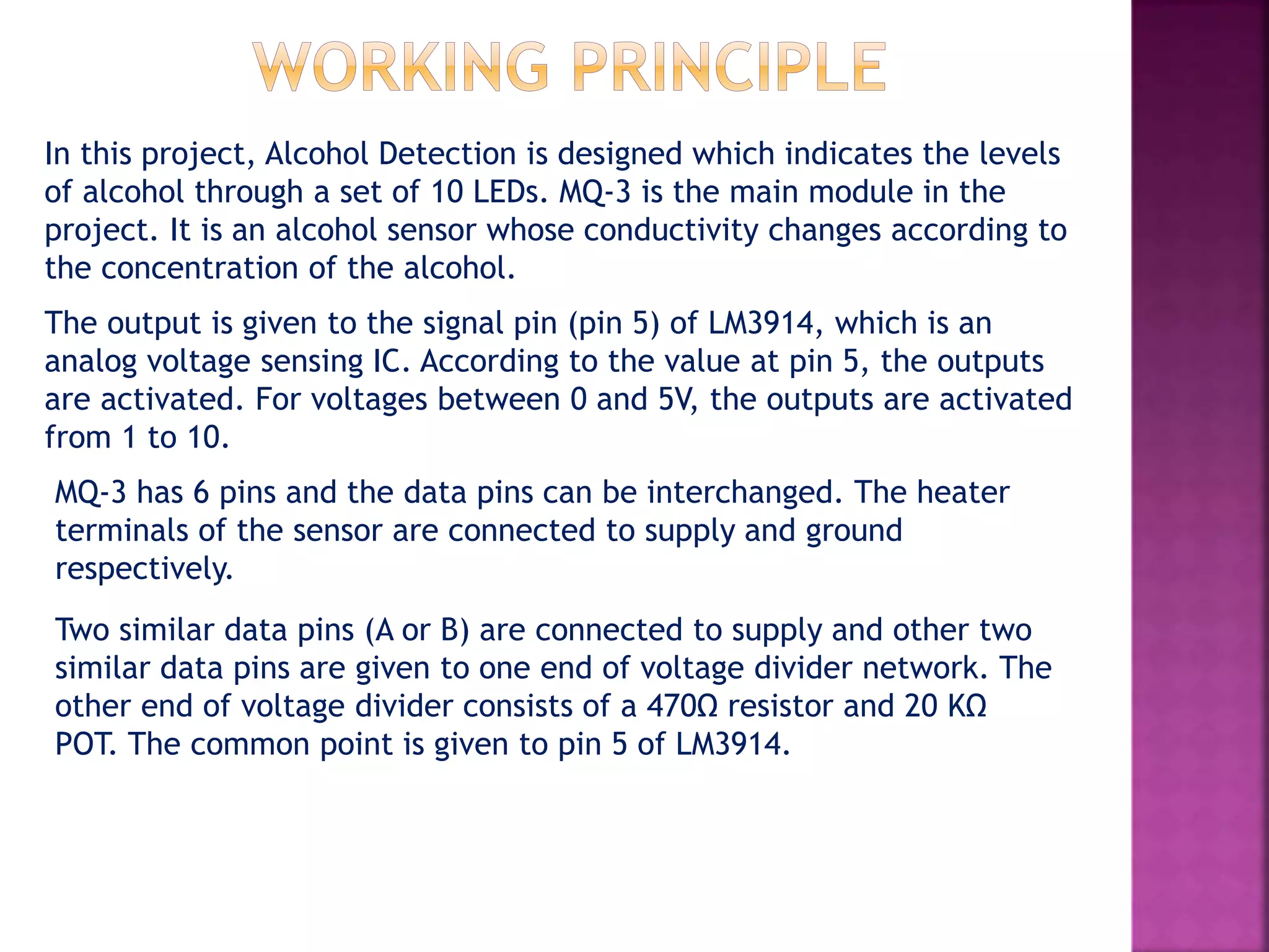 Alcohol detection technology for public vehicles | PPTX