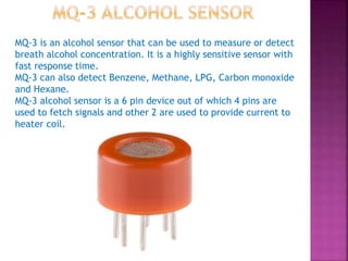 Alcohol detection technology for public vehicles | PPTX | Substance ...