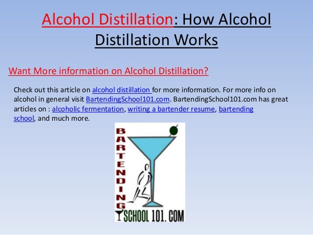 Alcohol distillation