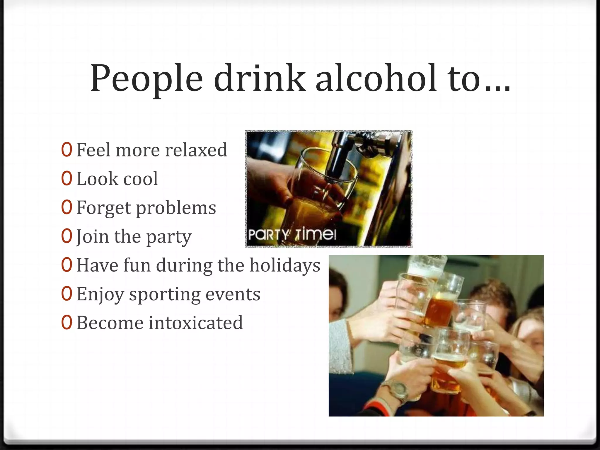 Alcohol & drinking presentation | PPTX