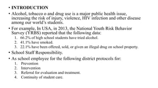 Alcohol, drug , Tobacco | PDF