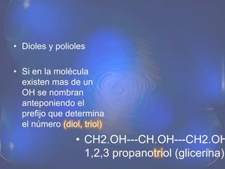 Alcoholes | PPTX