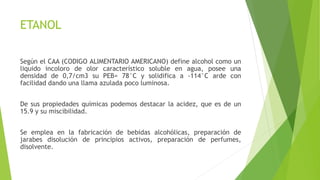 Alcoholes | PPTX