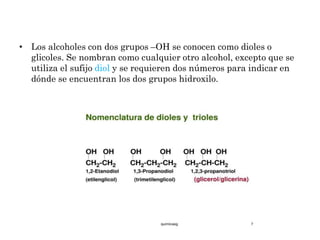 Entendiendo el concepto de "alcoholes" en la química orgánica | PPTX