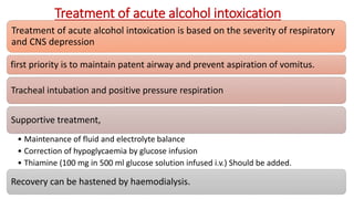 Alcohol : ethanol and methanol | PPTX