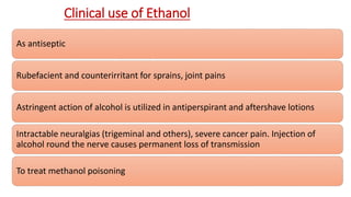 Alcohol : ethanol and methanol | PPTX