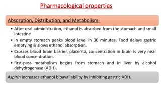 Alcohol : ethanol and methanol | PPTX