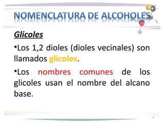 Nomenclatura de alcoholes | PPT