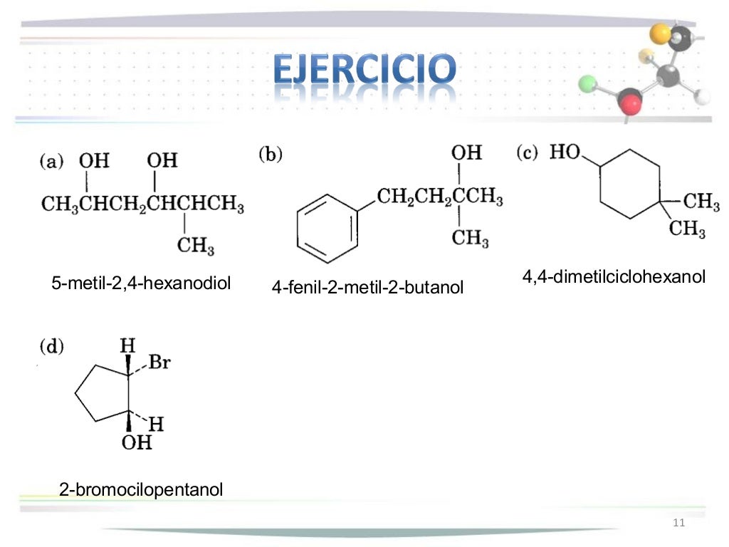 Nomenclatura de alcoholes