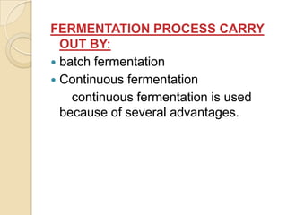 Alcohol fermentation | PPTX