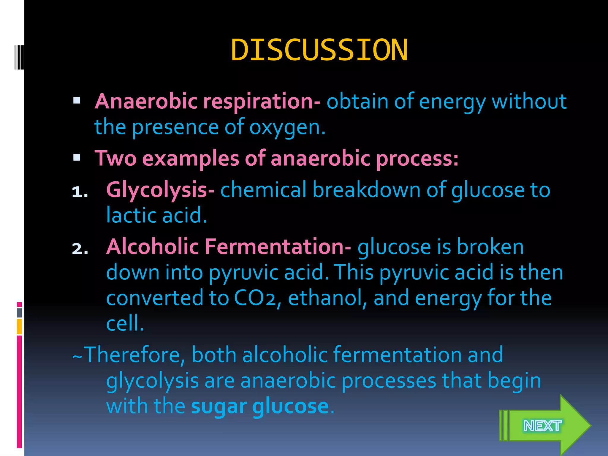Alcohol fermentation presentation | PPTX