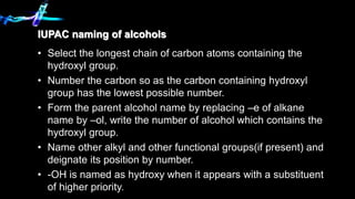 Alcohol functional group | PPTX