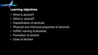 Alcohol functional group | PPTX