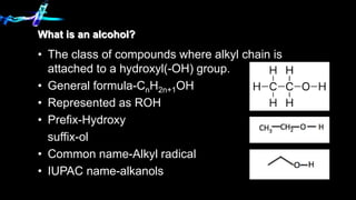 Alcohol functional group | PPTX