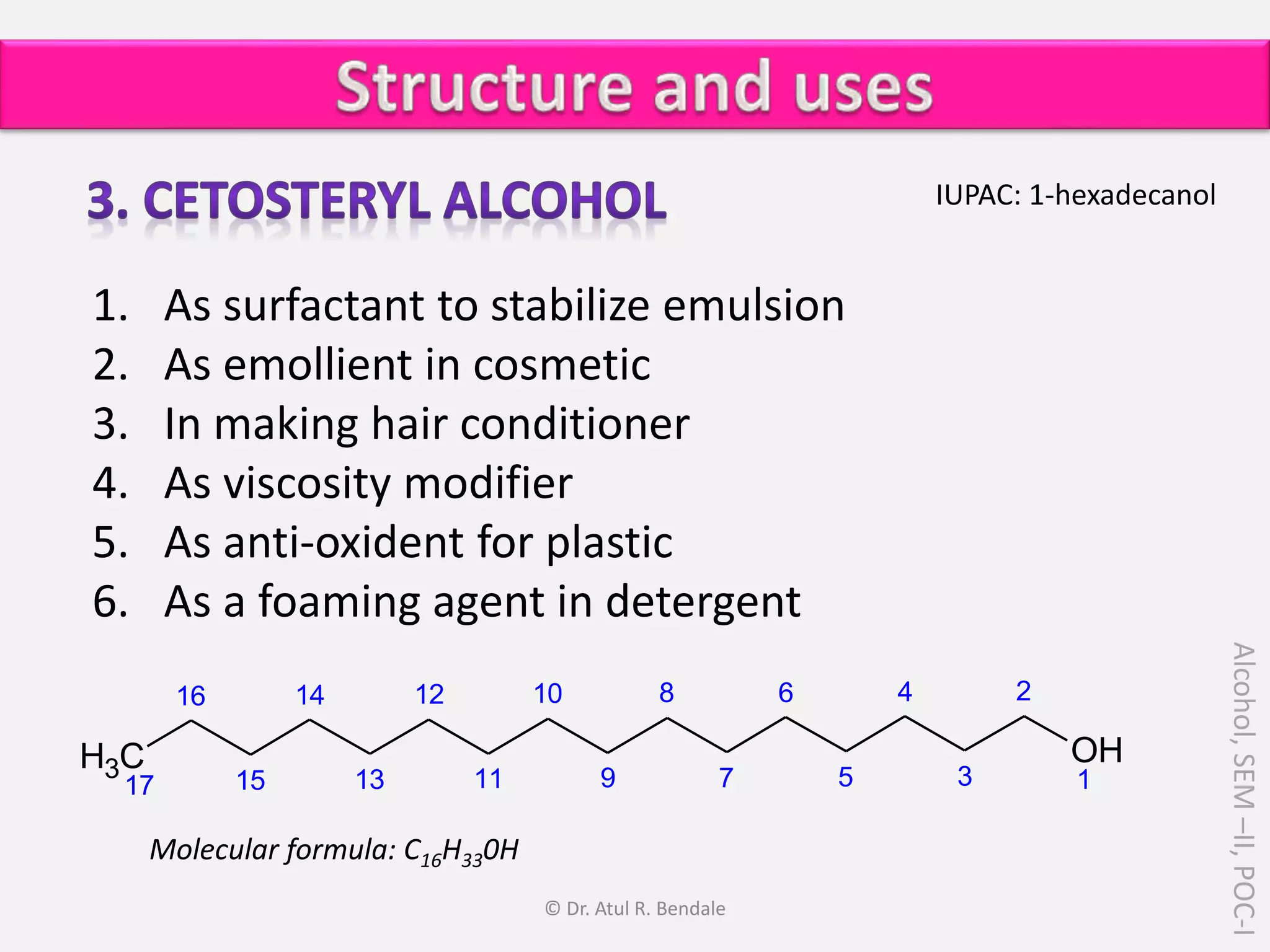 Alcohol fy b. pharmacy pci | PPTX