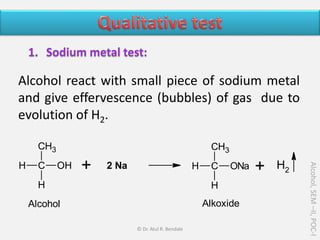 Alcohol fy b. pharmacy pci | PPTX