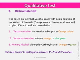 Alcohol fy b. pharmacy pci | PPTX