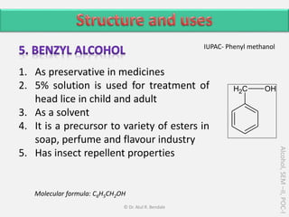 Alcohol fy b. pharmacy pci | PPTX