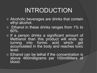 Alcoholic beverage | PPTX