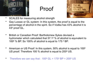 ALCOHOLIC BEVERAGE (1). Classification of ABs | PPTX
