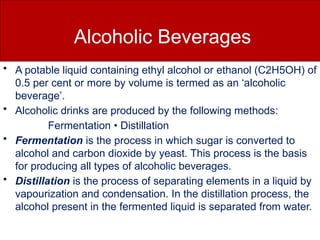 ALCOHOLIC BEVERAGE (1). Classification of ABs | PPT