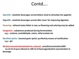 Alcoholic beverages | PPTX