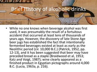 Alcoholic beverages as stress reliever | PPTX