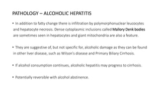 ALCOHOLIC LIVER DISEASE. By Dr. fatima nasir FMC jabi | PPTX