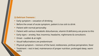 Alcoholic mental Disorder.pptx psychology | PPTX