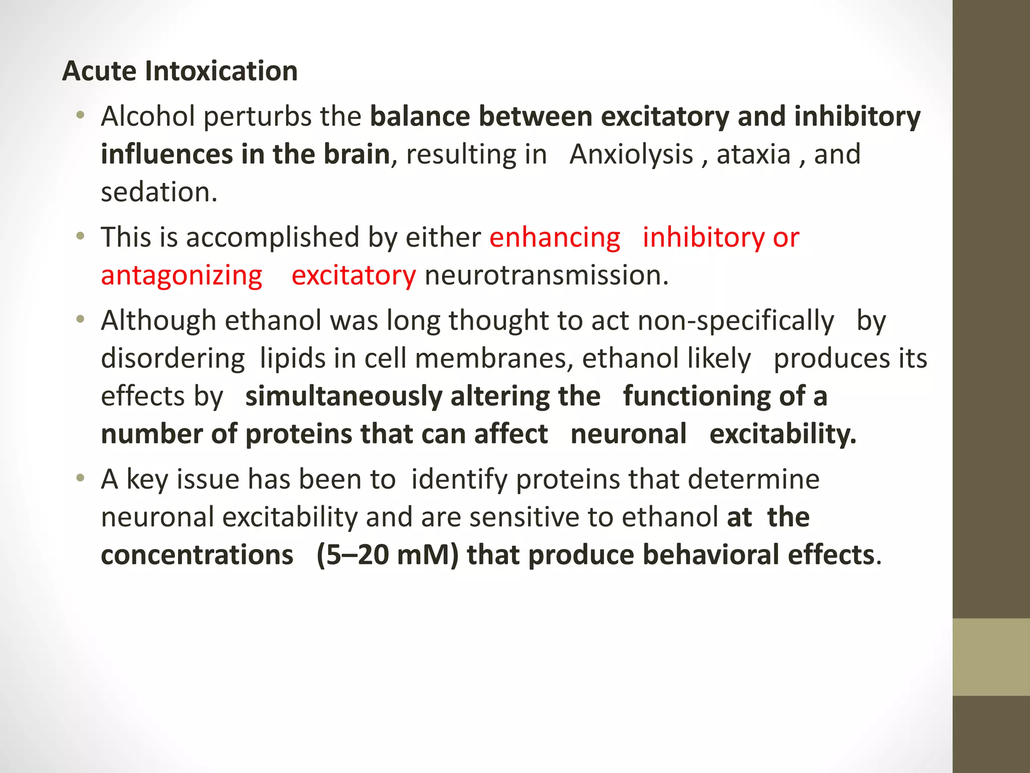 Alcohol intoxication | PPTX
